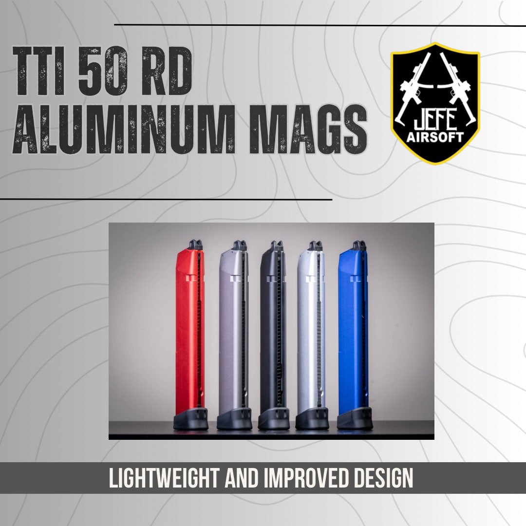 TTI Airsoft 50Rds Aluminum Light Weight Gas Magazine – Jefe's Airsoft ...